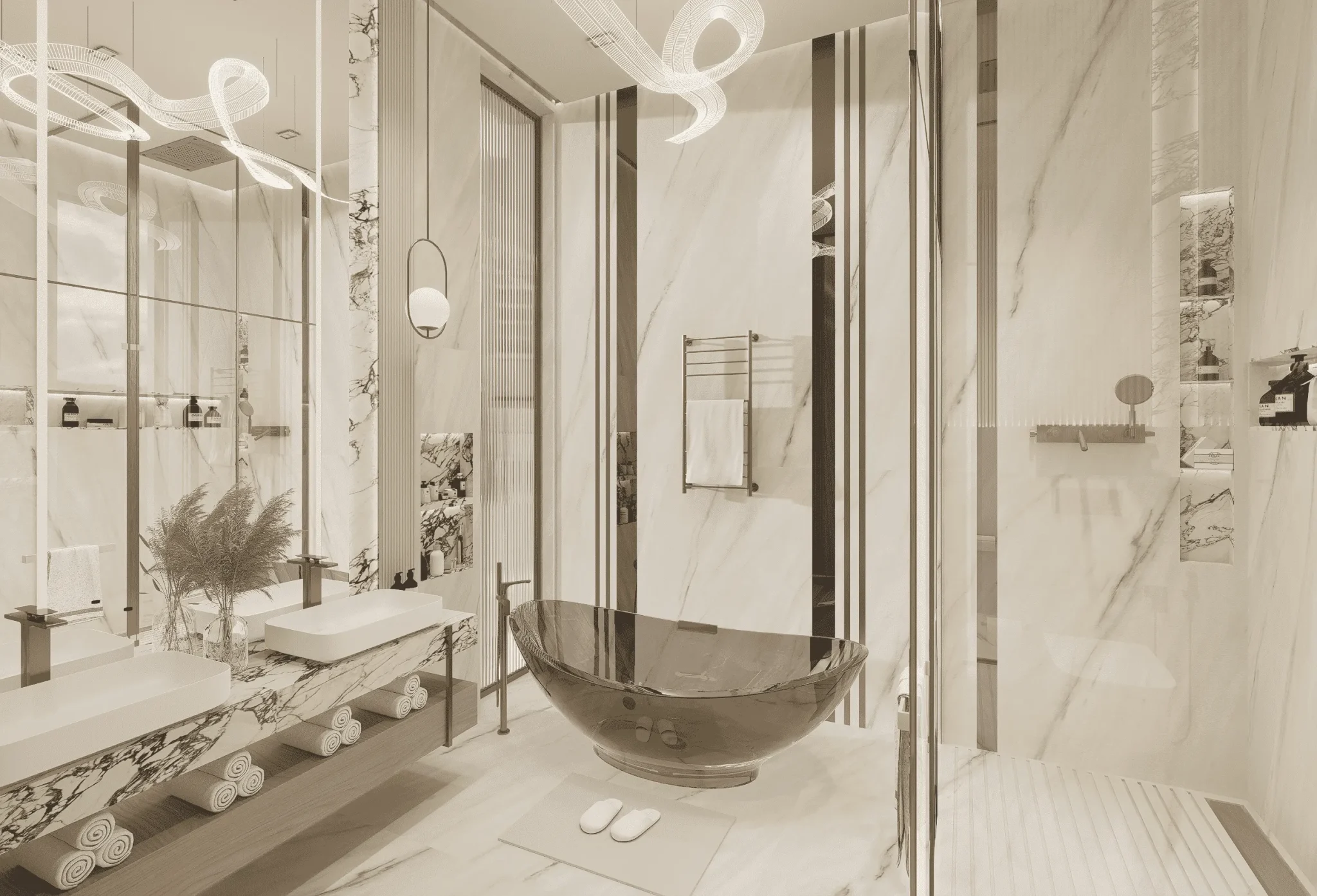 Nad-Al-Sheba-Gardens-Villa-Master-Bathroom-Design-uae - Euphoriainteriors