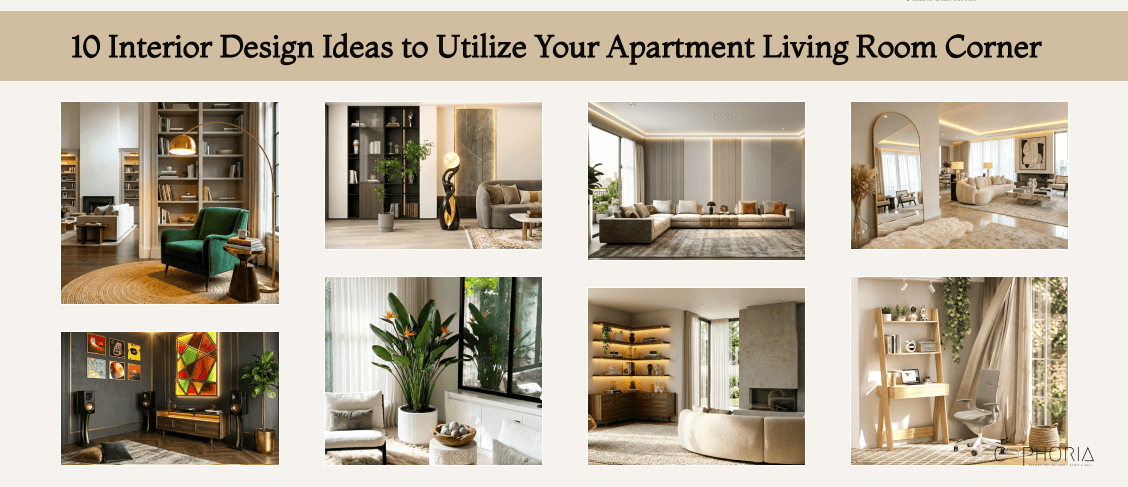 10 Living Room Corner ideas for your Apartment - Euphoriainteriors